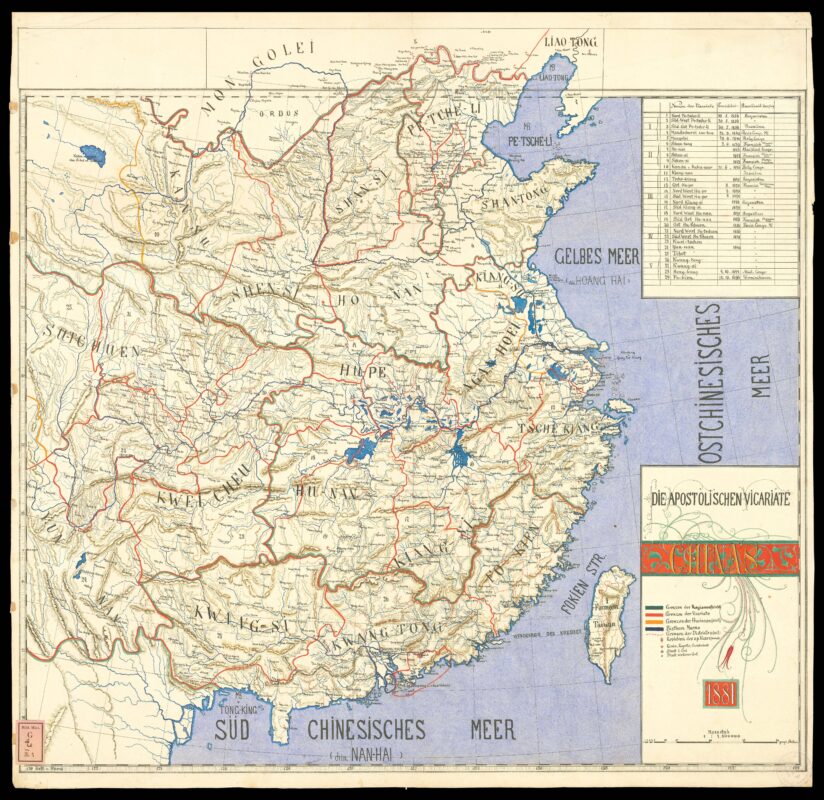 A German missionary map of China - Daniel Crouch Rare Books