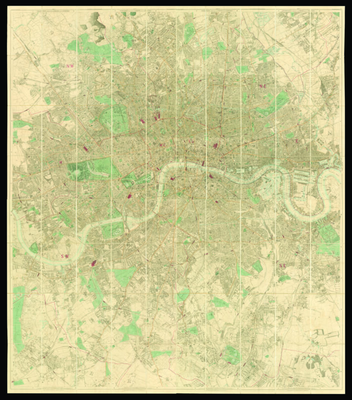 One of the most important maps of Victorian London - Daniel Crouch Rare ...