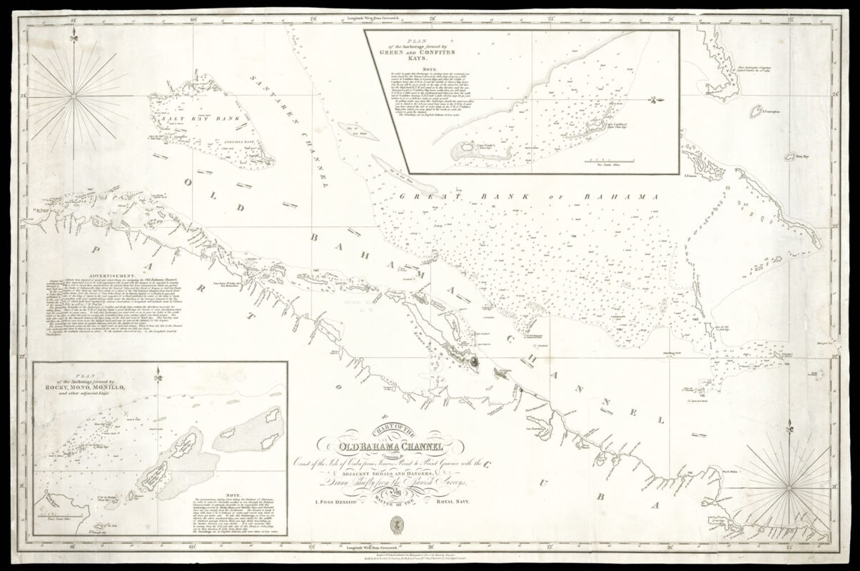 A rare chart of the Bahama Channel - Daniel Crouch Rare Books