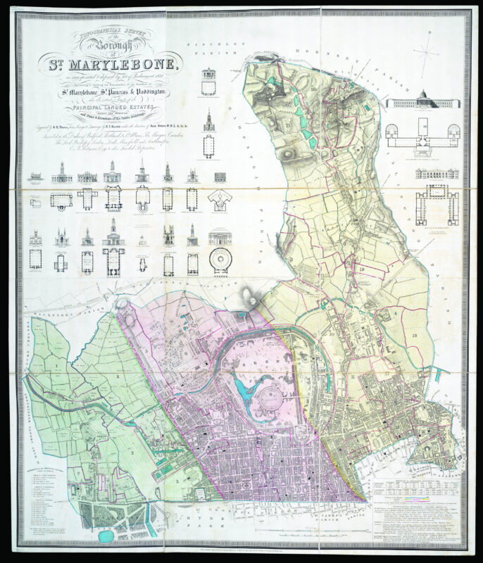 Rare large-scale plan of Marylebone - Daniel Crouch Rare Books