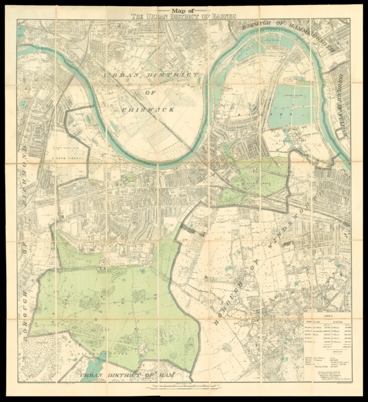 Stanford's rare map of Barnes - Daniel Crouch Rare Books
