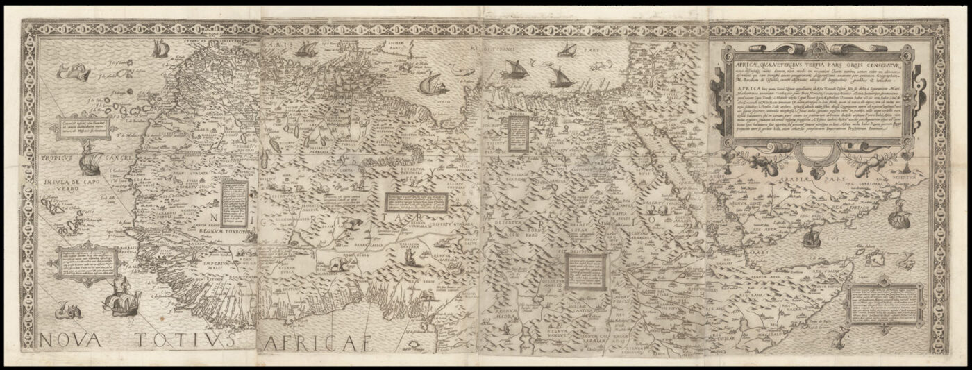 Gastaldi's large wall map of Africa - Daniel Crouch Rare Books