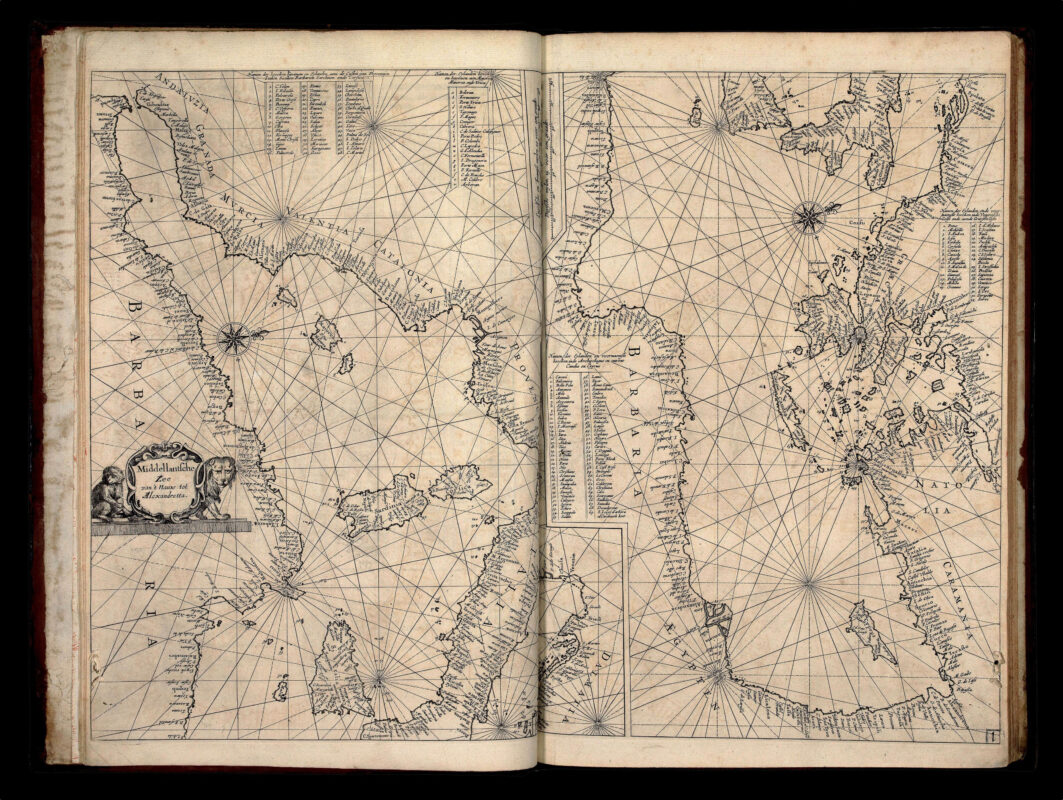 Rare English edition of Colom’s Mediterranean Sea pilot - Daniel Crouch ...