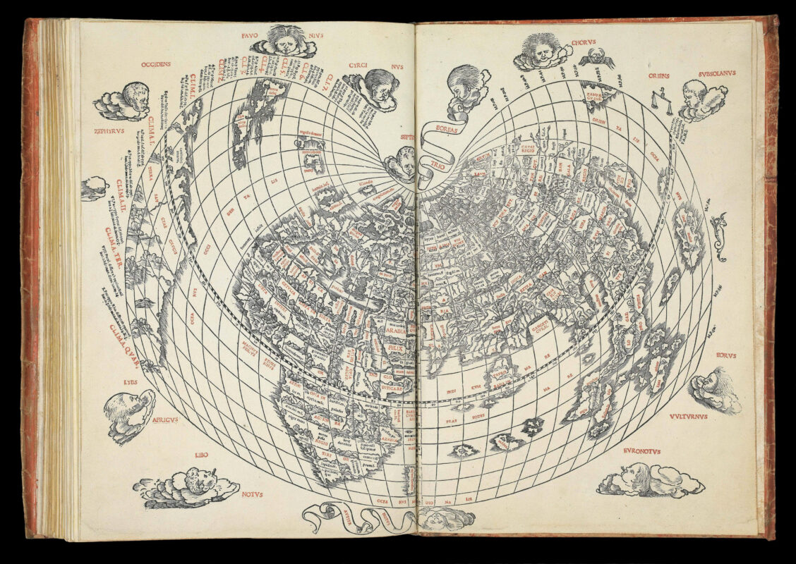 The first atlas printed in Venice, the first wholly printed in colours ...