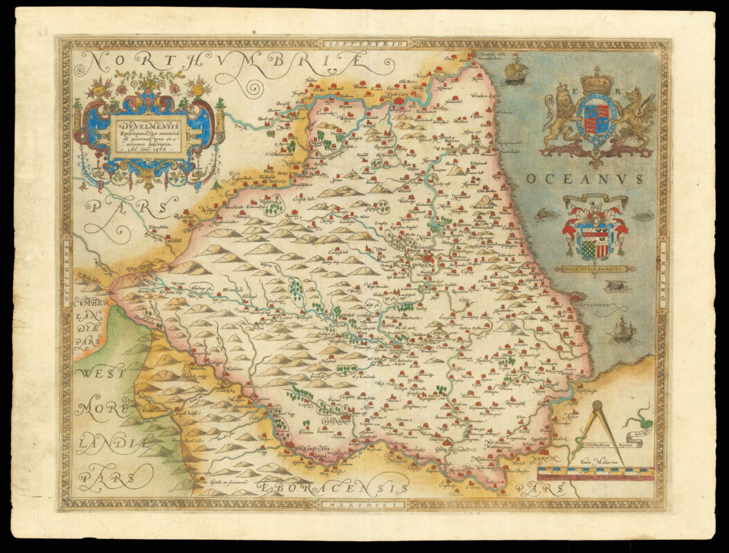 The first printed map of County Durham - Daniel Crouch Rare Books