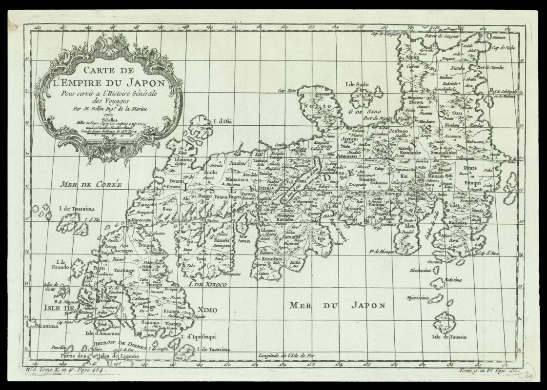 Second issue of Bellin’s map of Japan - Daniel Crouch Rare Books