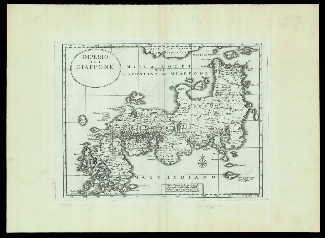 Italian map of Japan - Daniel Crouch Rare Books