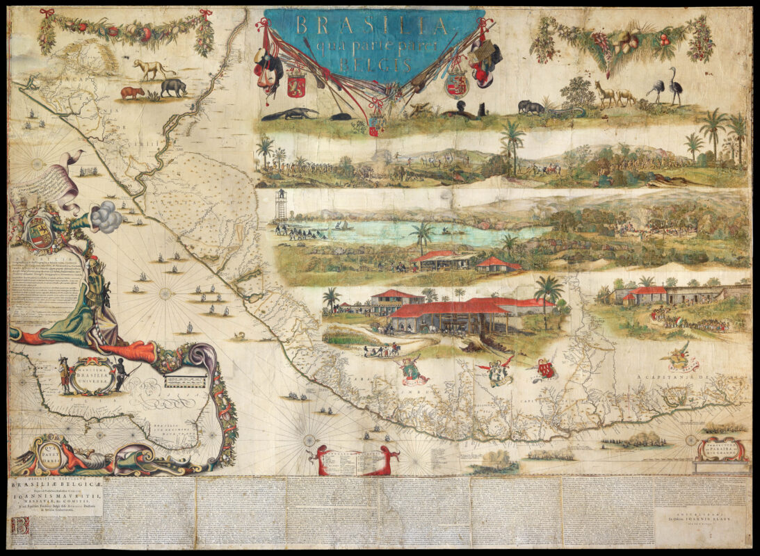 The most important map of Brazil published during the Dutch Golden Age ...