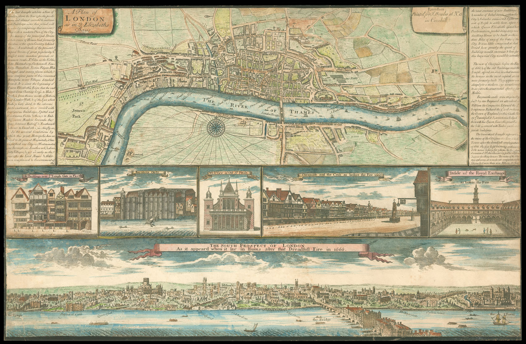 Rare map of Elizabethan London - Daniel Crouch Rare Books