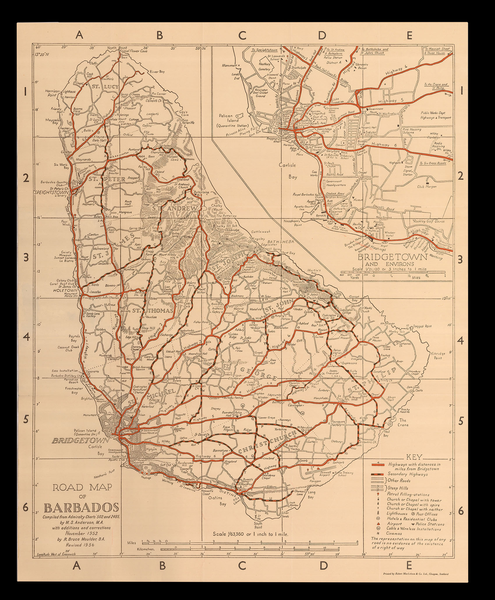 The first “good road map” of Barbados - Daniel Crouch Rare Books