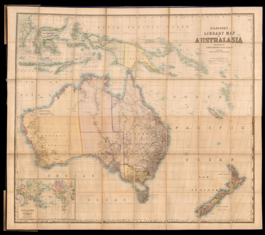 Stanford’s monumental wall map of Australia - Daniel Crouch Rare Books