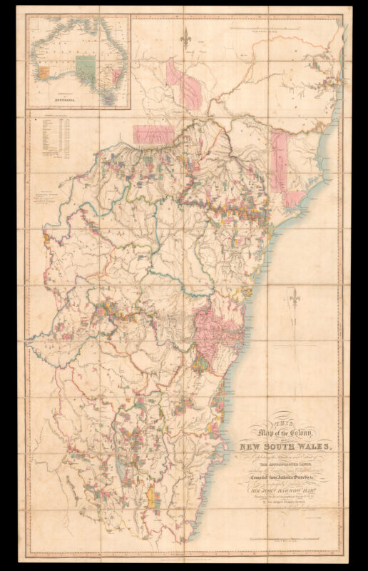 An early map of NSW with landowners names - Daniel Crouch Rare Books