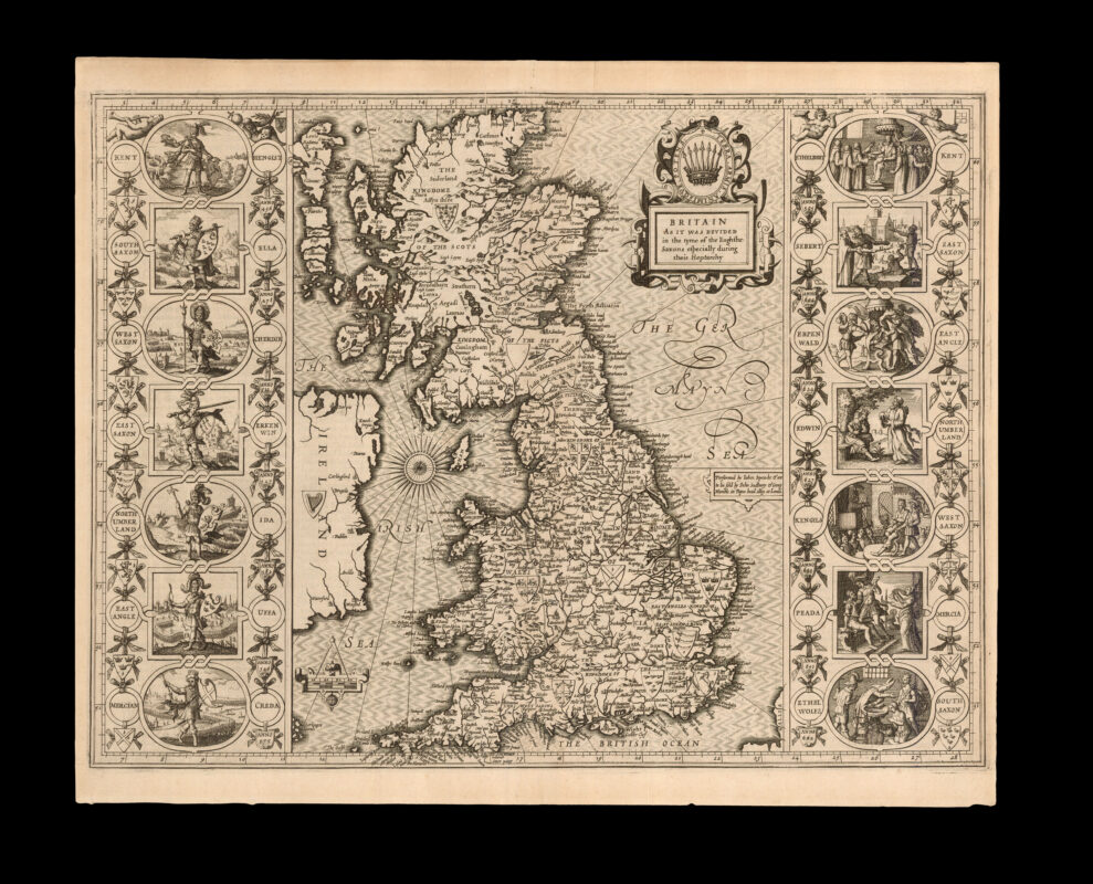 Speed’s map of Britain in the time of the Heptarchy - Daniel Crouch ...