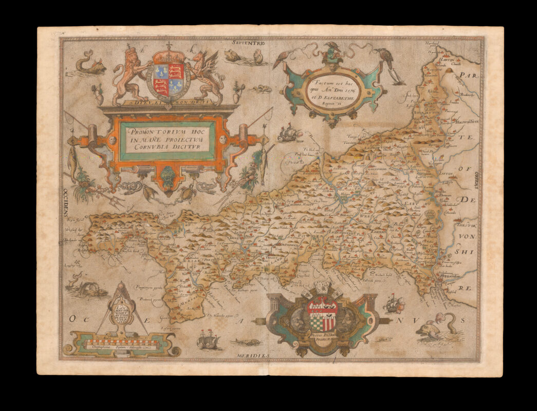 The first printed map of Cornwall - Daniel Crouch Rare Books