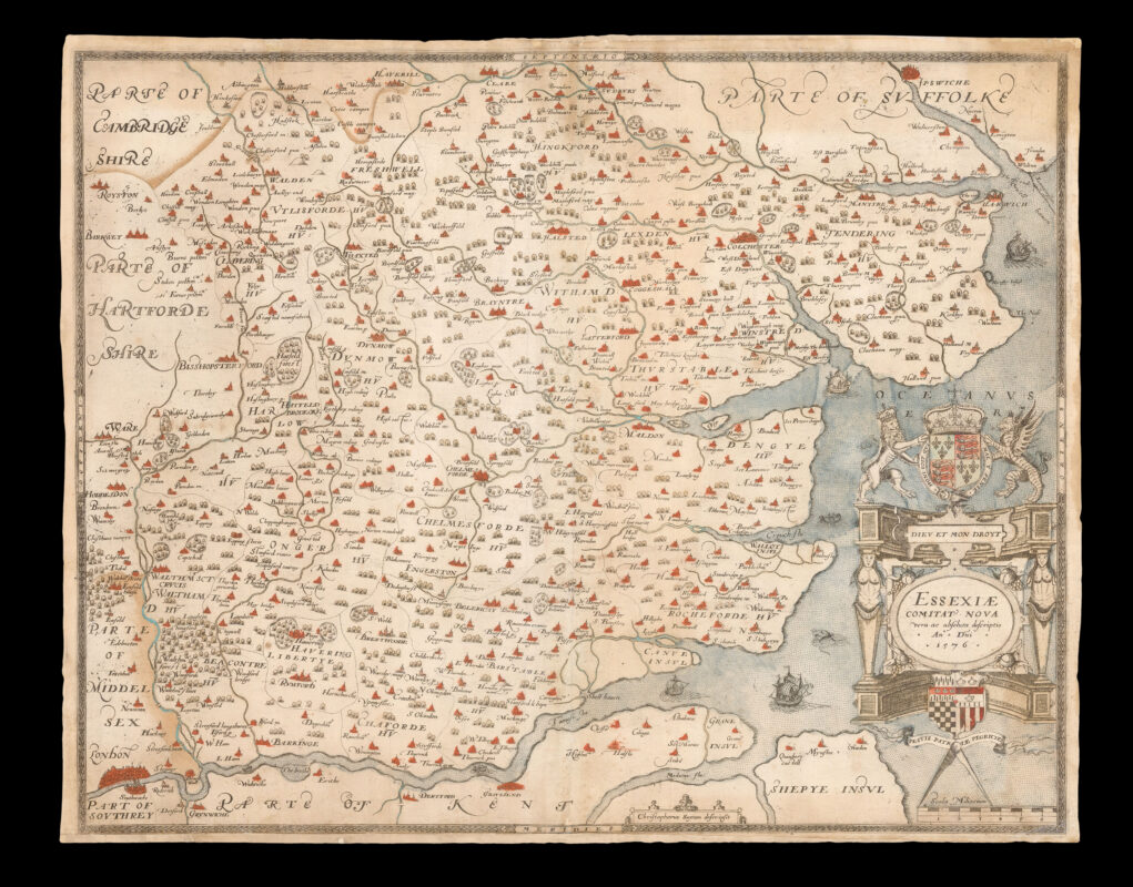 The first printed map of Essex - Daniel Crouch Rare Books